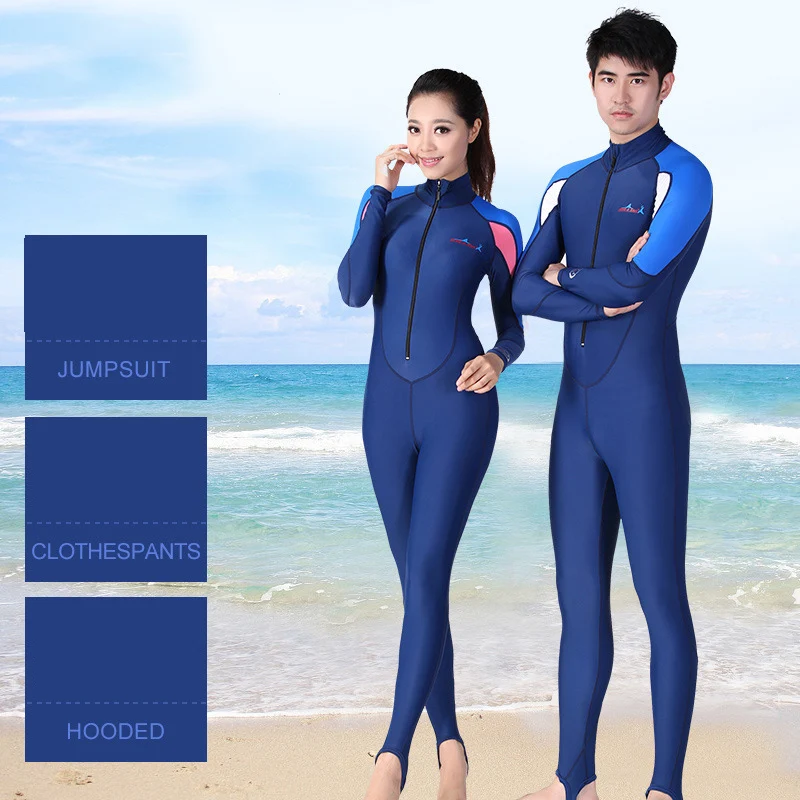 Buy Long Sleeved One Piece Lovers Wetsuit Men Women