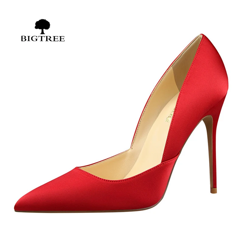 BIGTREE Shoes Women High Heels Ladies Valentine pumps Spring High Heels ...