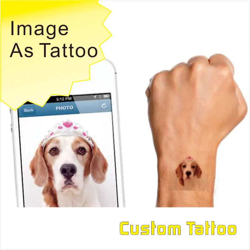 Customize Your Image Photo Picture As Tattoo You Can Make Your Own ...