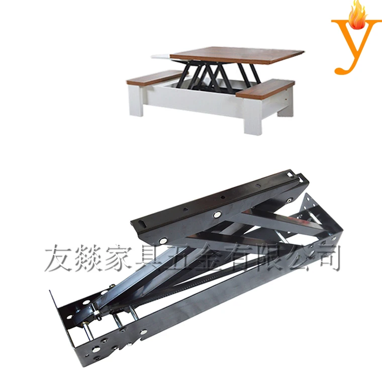 Furniture Hardware Metal Transform Adjustable Table Frame With Spring ...