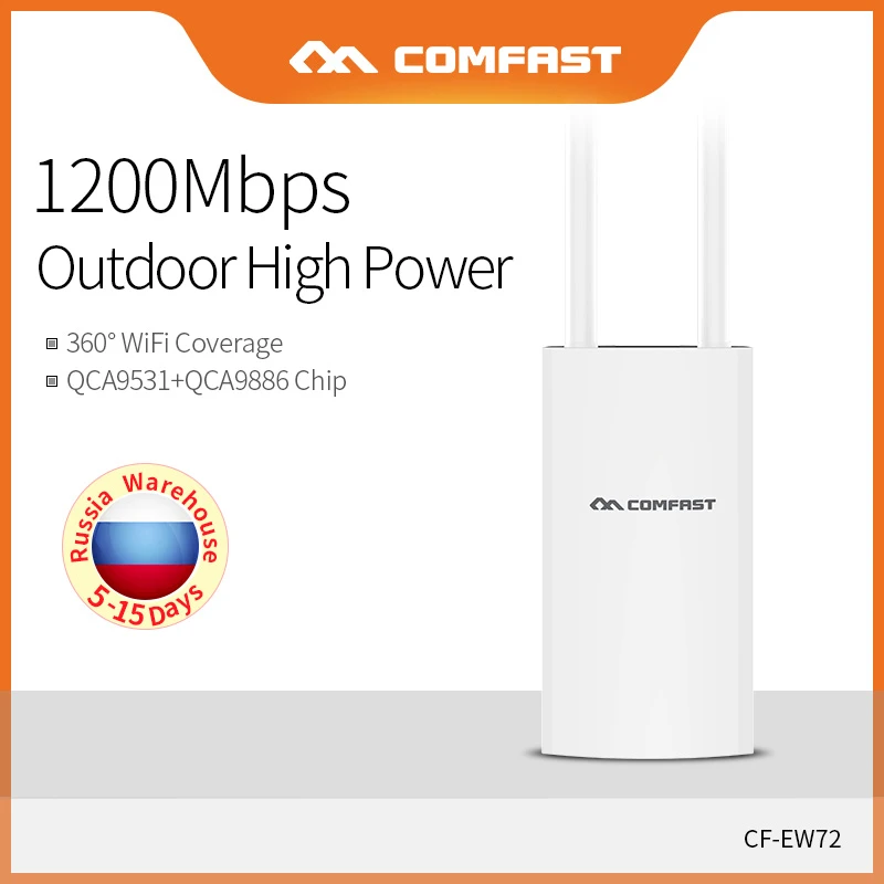 Comfast 1200Mbps High Power Outdoor CPE Router WiFi Bridge Access Point ...