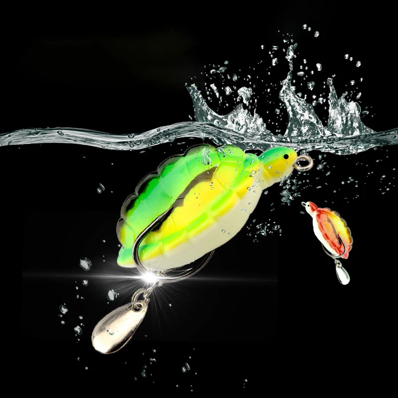 1Pc-Fishing-Turtle-Frog-Lures-5-5cm-12g-Simulation-Small-Tortoise-Black ...