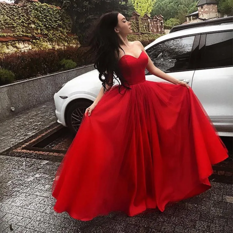 Red Princess Dresses For Prom