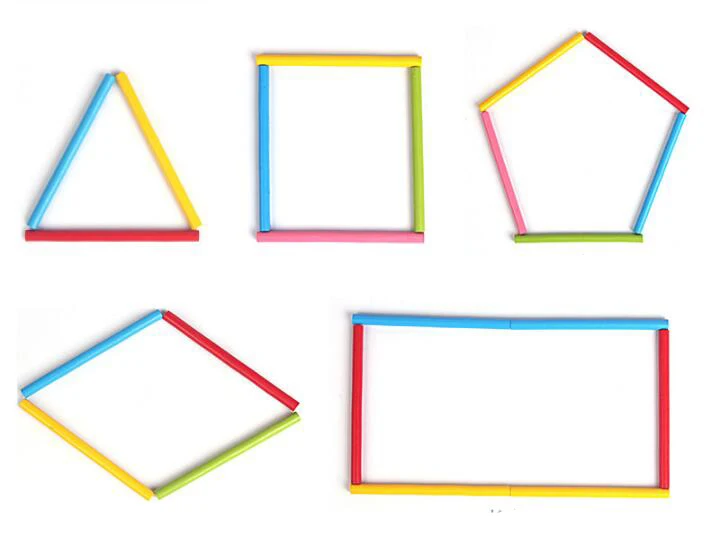 100pcs Colorful Bamboo Counting Sticks Mathematics Montessori Teaching ...