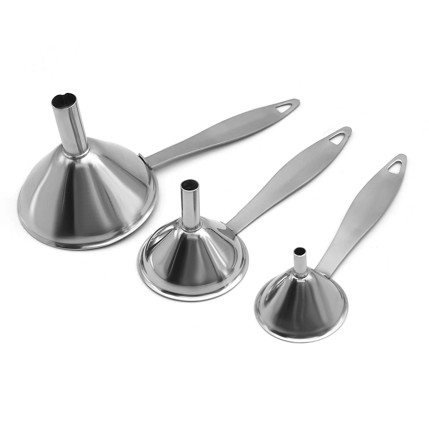 Aliexpress.com : Buy 3 Pack Stainless Steel Funnels Set with Handle ...