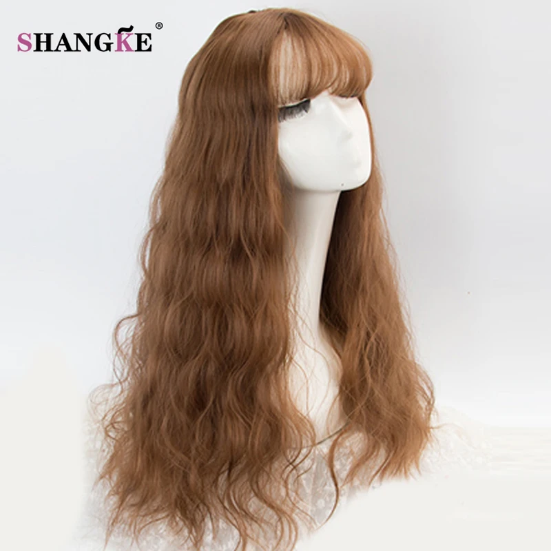 SHANGKE-Synthetic-Long-Kinky-Hair-Wig-Heat-Resistant-Synthetic-Wigs-For ...