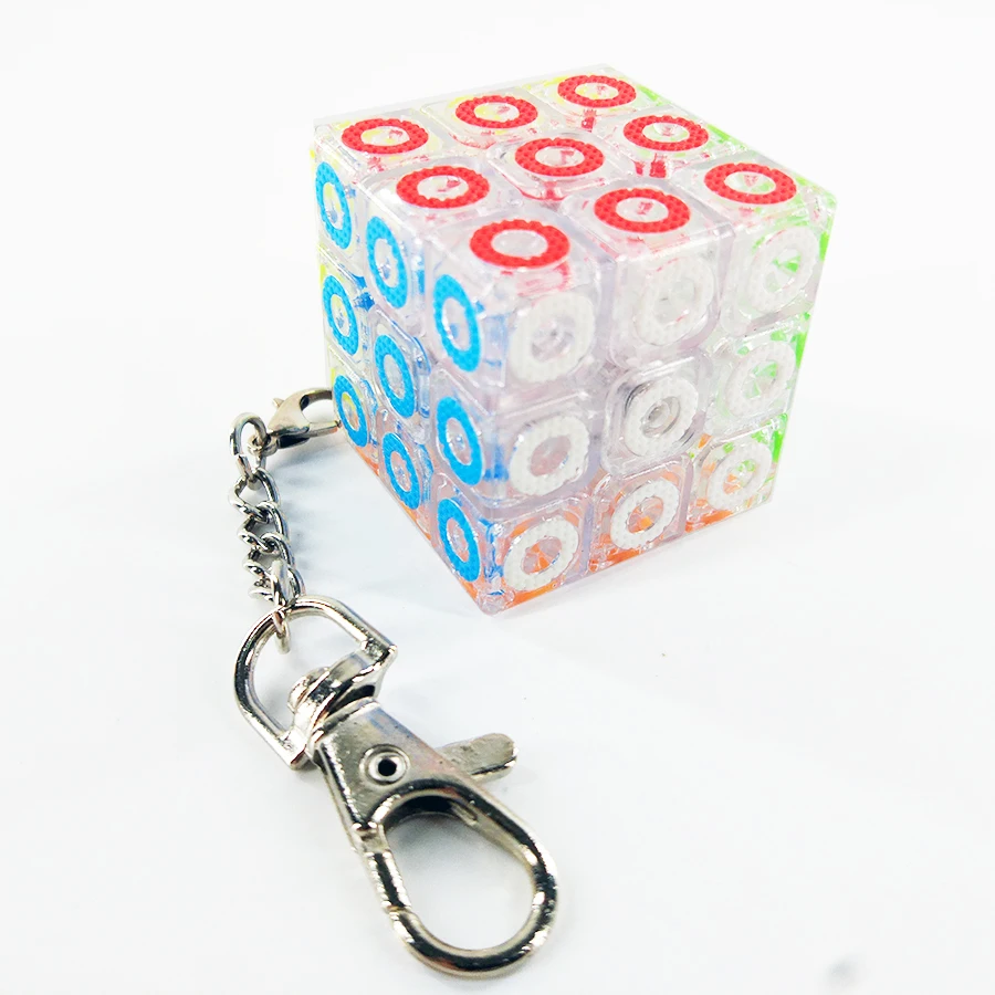 Generic Mini Keychain Cube Portable 2x2x2 3x3x3 Cylinder Pyramid @ Best ...
