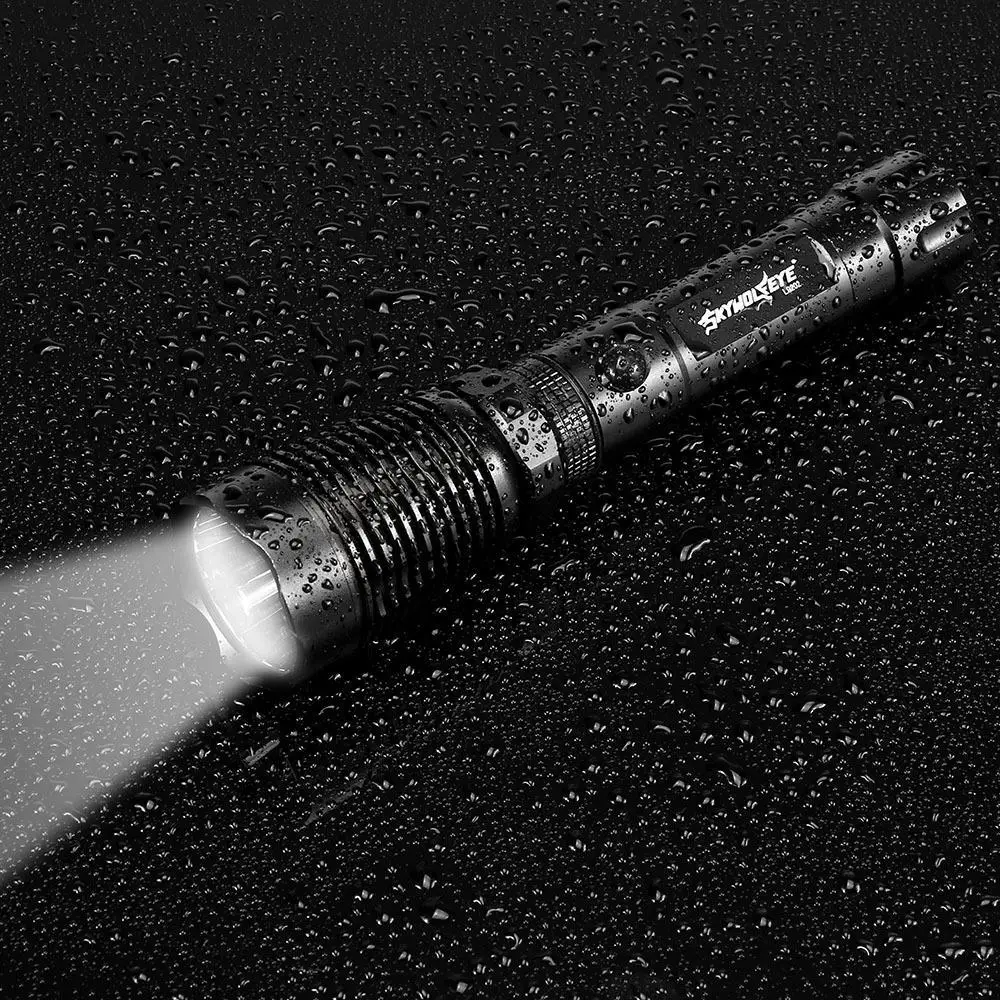 Skywolfeye Aluminum Alloy Tactical Flashlight Torch LED 18650/AAA Torch ...