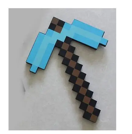 14 Styles Minecraft Eva Foam Diamond Pick Axes Gun Hamaxe Swords Model ...