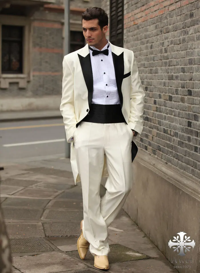 New Arrival 2016 Fashion White Prom Suits For Men Wedding Party Men ...