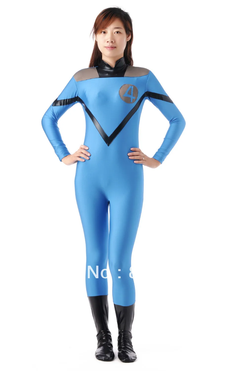 The Invisible Woman Susan Storm Richards Lycra Spandex Zentai Suit Halloween Costume Super Hero