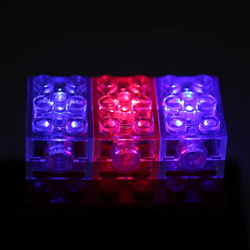5Pcs/Lot Colorful LED Light emitting Baby Compatible Block DIY Building ...