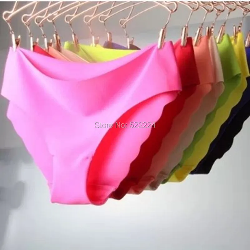 Size M L Xlwomen Sexy Seamless Briefs Colors Ultra Thin Traceless 6057