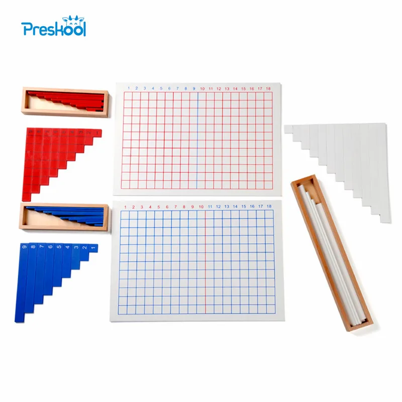 Baby Toy Montessori Addition Subtraction Strip Board Math Toys for ...