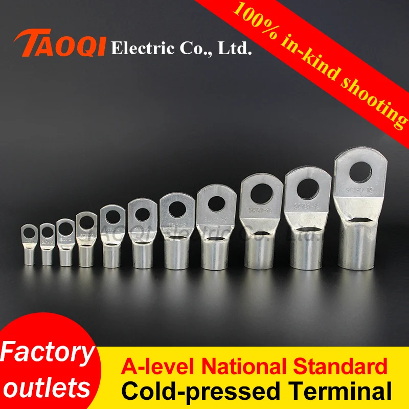 1piece SC10-8 10mm2 Bolt Hole Tinned Copper Cable lugs Cold-pressed ...