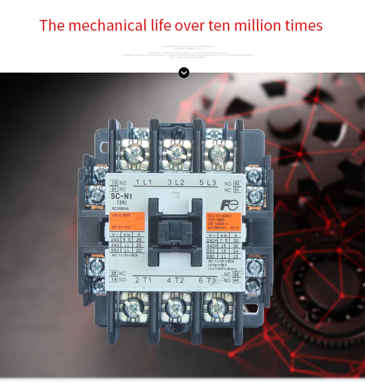 26a 1000v Ac Contactor Ac24v 380v 220v 110v Coil Voltage 3no2no1nc Sc ...