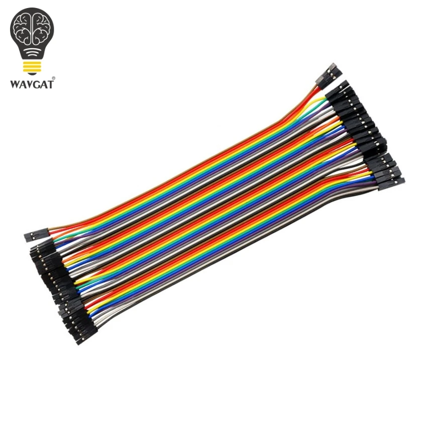 Cable Dupont de 40 pines para Arduino, 20CM, 2,54 MM, fila hembra a ...