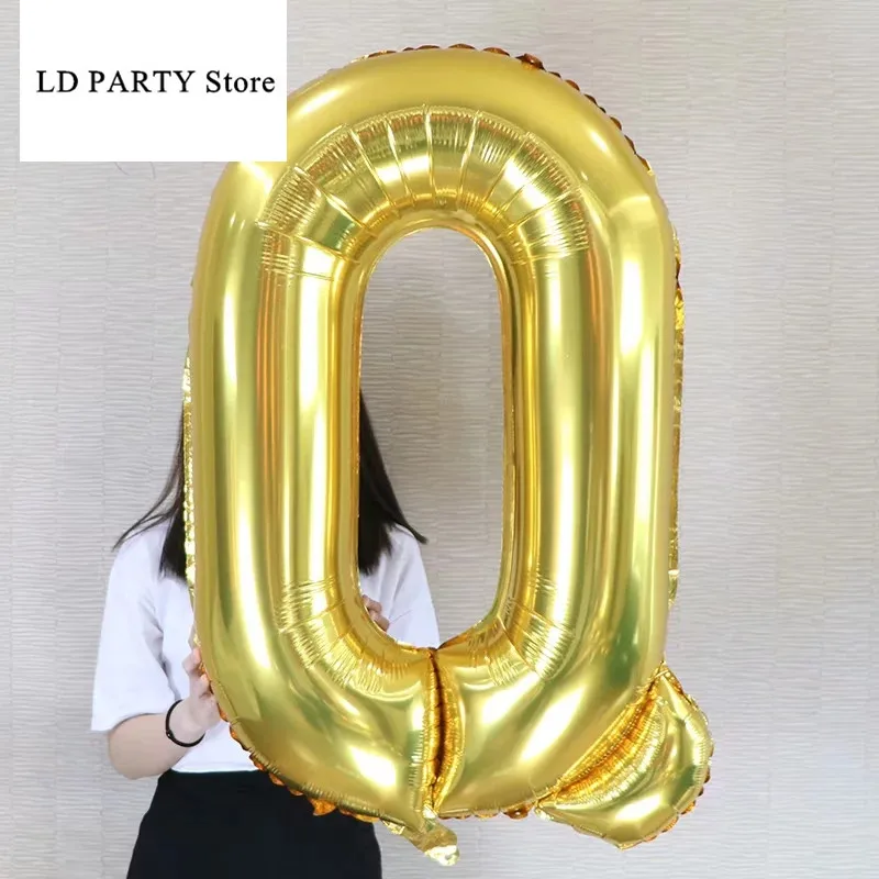 40 дюймов большая буква воздушный шар с дизайном «любовь» алюминиевая ...