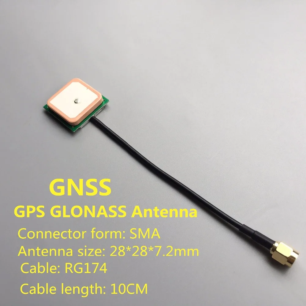 GNSS GPS GLONASS Antenna 28dB high gain SMA connector. Ceramic Patch ...