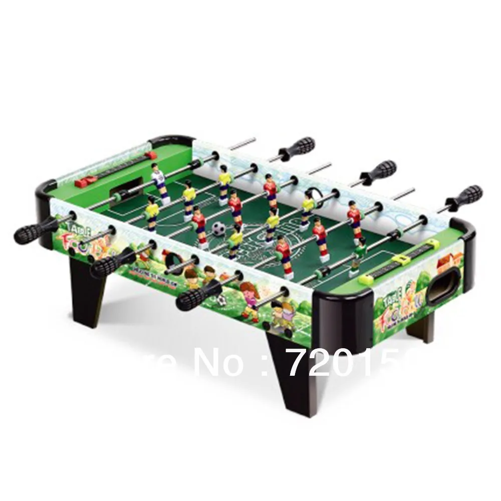 Wooden soccer table,14 cartoon players+6 ball arms+2 count parts ...