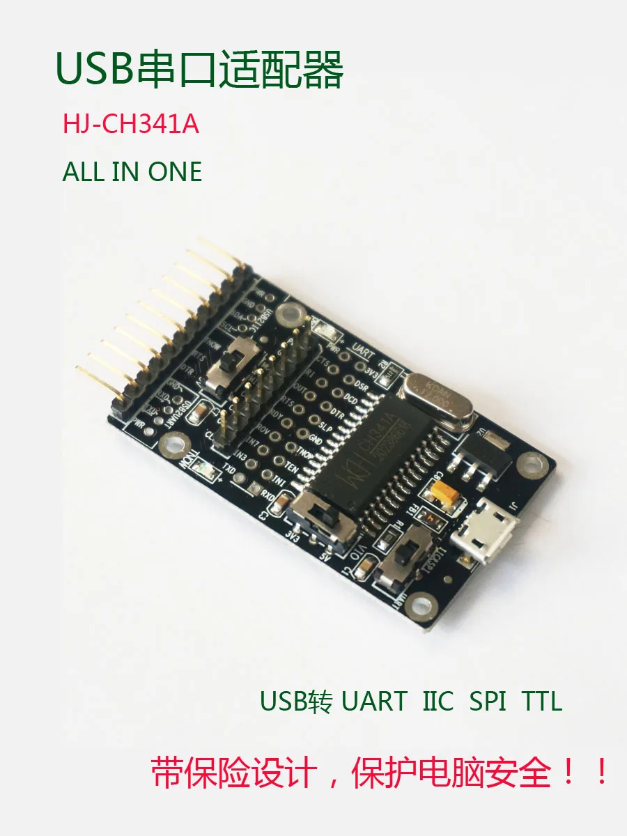 CH341AUSB-to-I2C-IIC-SPI-UART-TTL-Adapter-EPP-MEM-and-Parallel-Port-to ...
