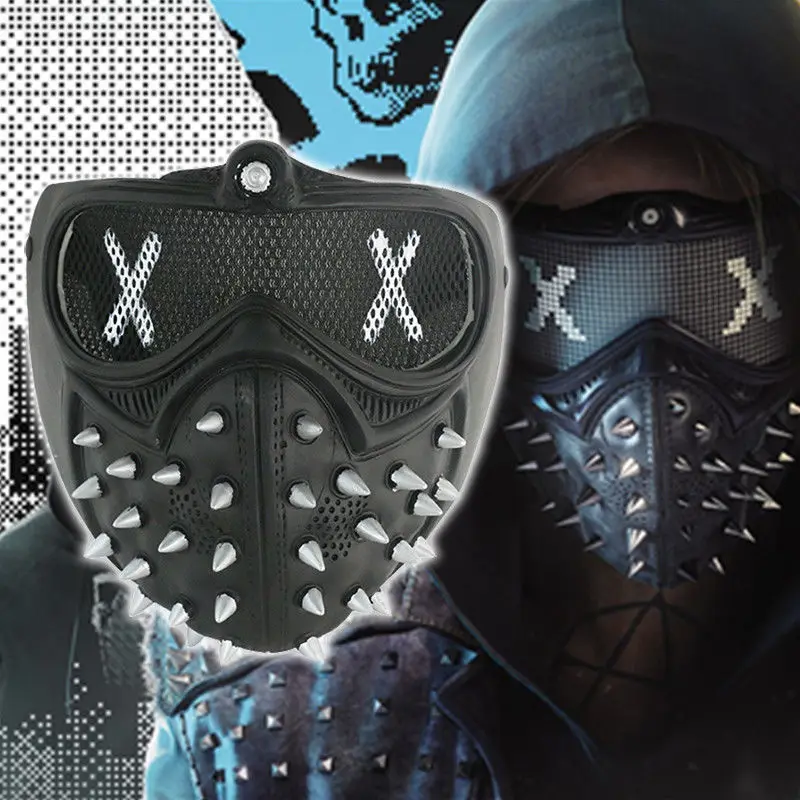 Watch Dogs 2 Mask 코스프레 의상 할로윈 액세서리 Black Mask Classic (High) 저 (Quality ...