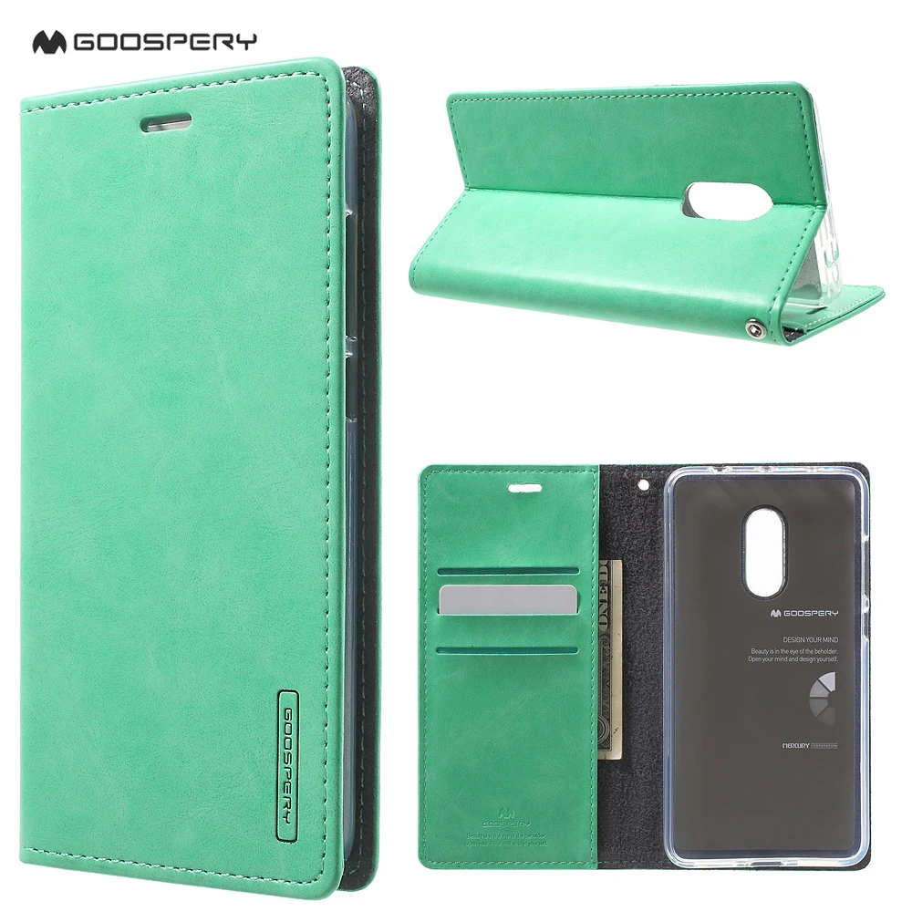 MERCURY GOOSPERY for Redmi note4 Case Blue Moon Flip TPU Leather Wallet ...