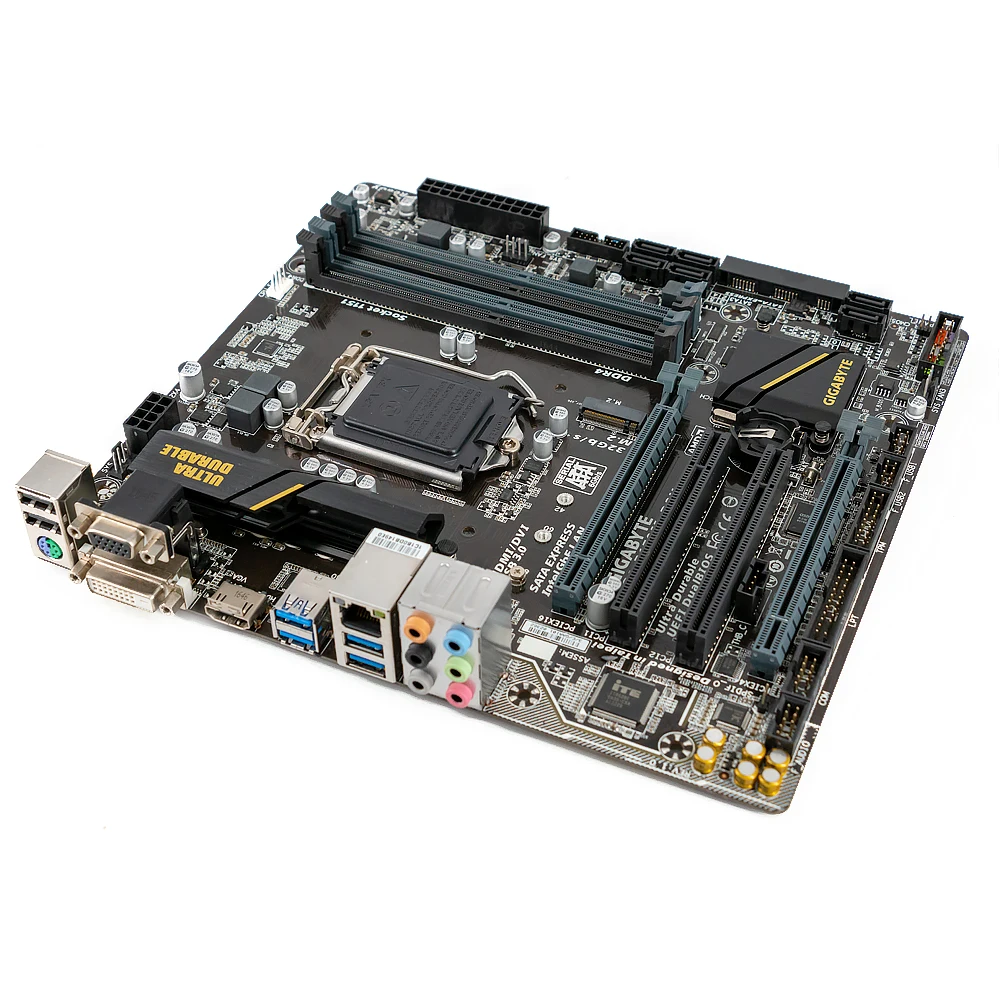 Gigabyte GA-B150M-D3H рабочего Материнская плата B150M-D3H B150 LGA 1151 Core i7 i5 i3 DDR4 64G ...