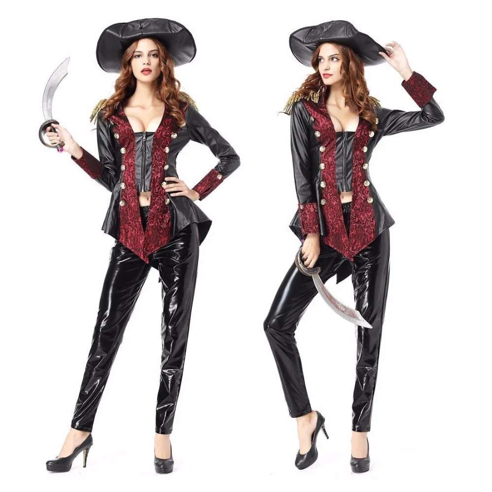 Cfyh High Quality Caribbean Pirate Costumes For Women Ladys Erotic
