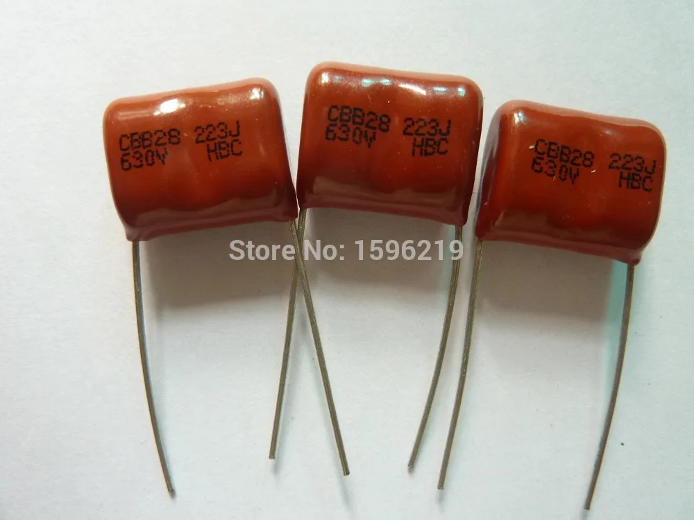 50pcs-CBB-223-630V-223J-CBB28-0-022uF-22nF-P15-Metallized-Polypropylene ...