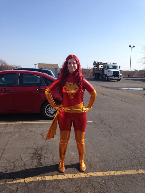 Jean Grey Phoenix Costume Red