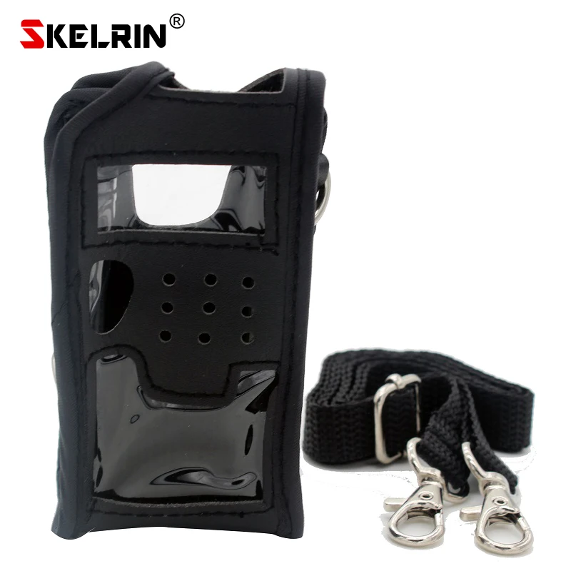 Two Way Radio Leather Pouch Soft Case Cover for Walkie Talkie BaoFeng ...