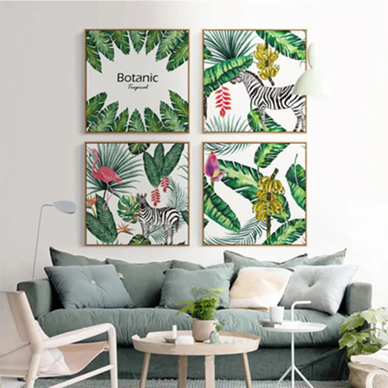 Green Leaves Broadleaf Vibrant Vitality Sunlight Summer Red Flower ...