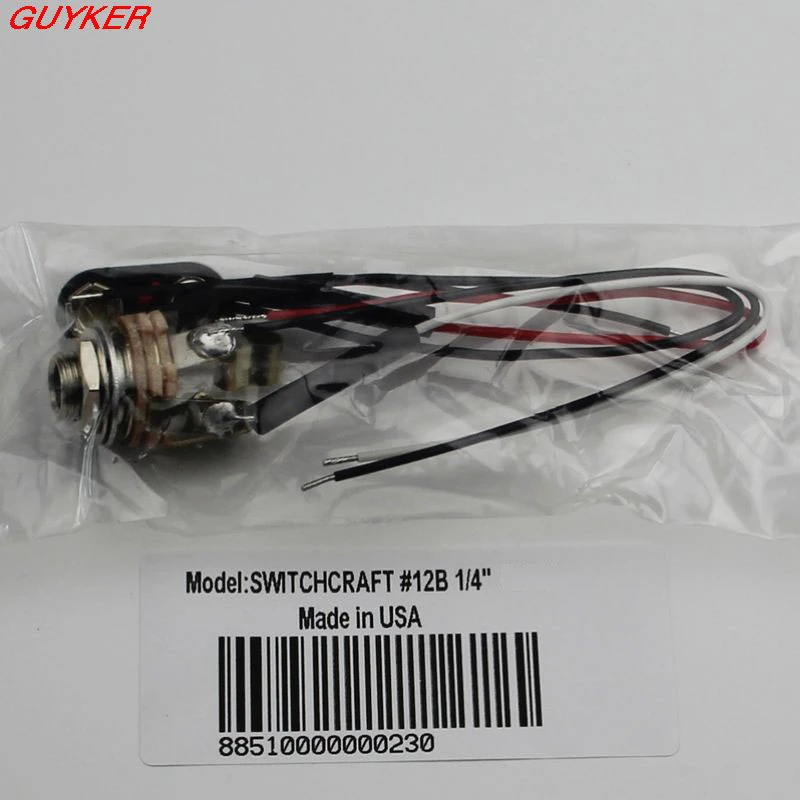 SWITCHCRAFT #12B 1/4" Stereo Output Jack Guitar/Bass With Line|jack guitar|stereo output ...