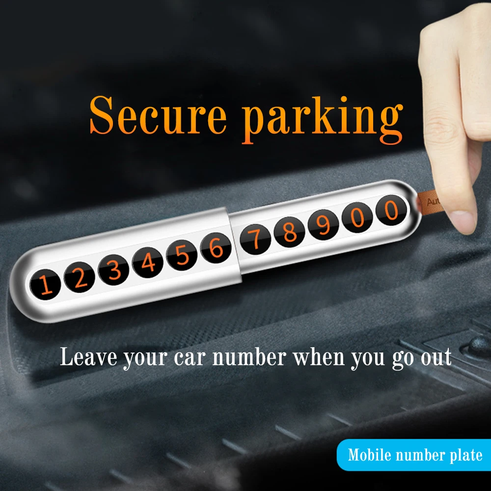 Hidden Capsule Type Phone Number Card Plate Sticker For Car Styling ...