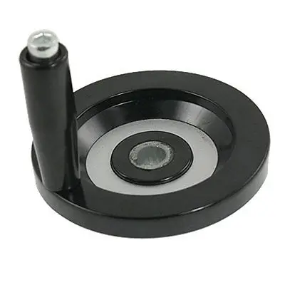 99mm Diameter Hand Wheel Black w Removable Revolving Handle|wheel cog ...