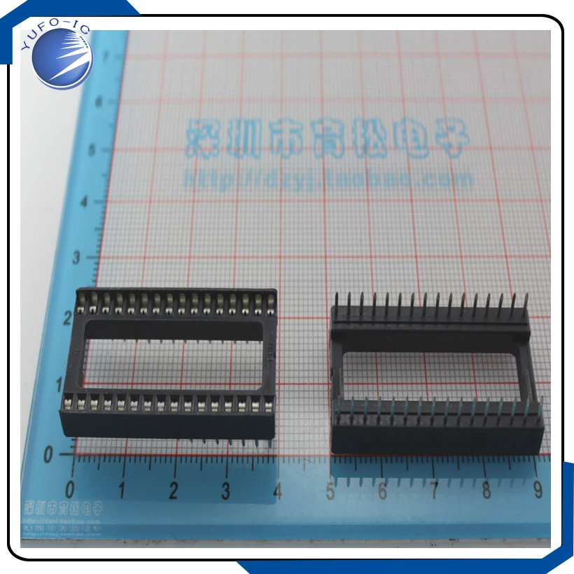 10 pçs/lote 32P IC 32PIN conector assento IC base de chip de tomada de ...