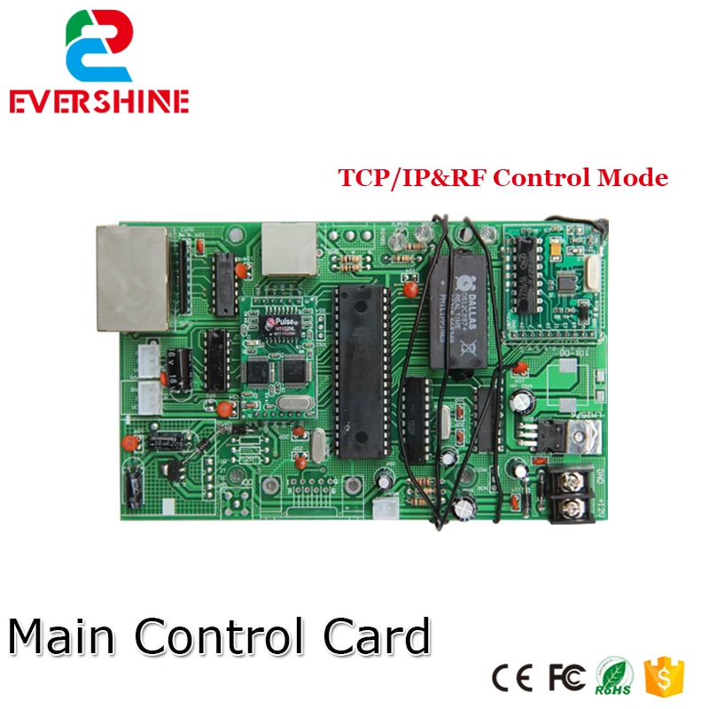 Main Control Card 12v Tcp/ip Gas Oil Price Led Sign Control Board Use ...