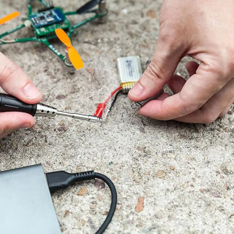 TS80 Mini Portable Electric Soldering Iron Adjustable Temperature ...