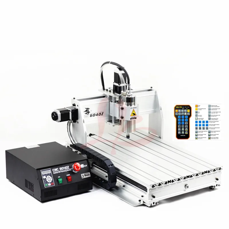 3 axis CNC 6040 2.2KW cnc metal cutting machinewith limit switch mach3 ...