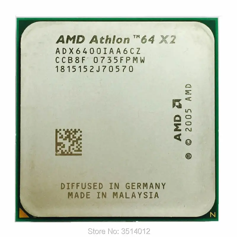 AMD Athlon 64 X2 6400 X2 6400 3.2 GHz 듀얼 코어 CPU 프로세서 ADX6400IAA6CZ 소켓 ...
