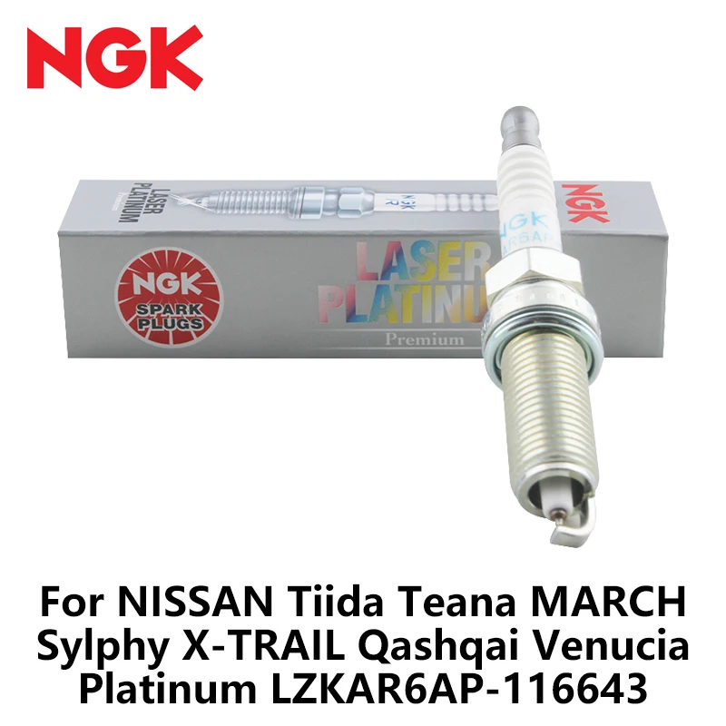 NGK Car Spark Plug For Nissan Tiida Teana Sunny Livina March Sylphy X Trail Qashqai Venucia ...