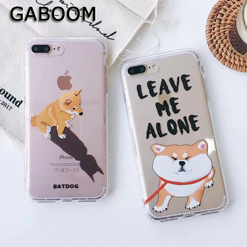 GABOOM Cute Funny Cartoon Dog Pet Phone Cases for iPhone X 8 7 6 6s ...