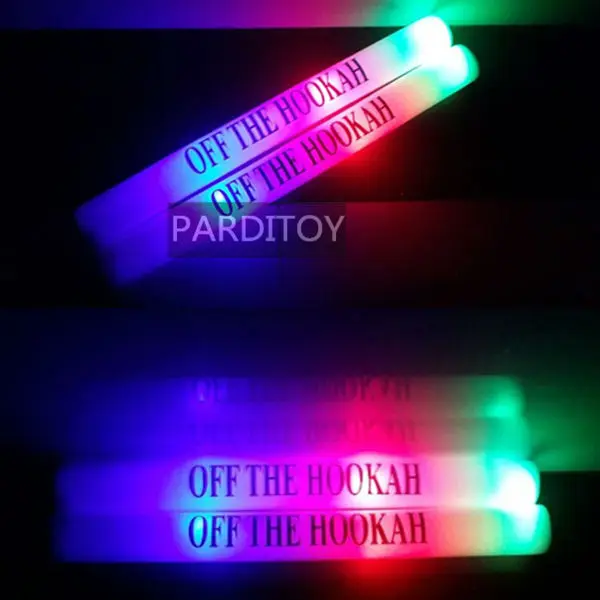 250pcs/lot Custom LOGO foam sticks Night club led foam stick LOGO ...