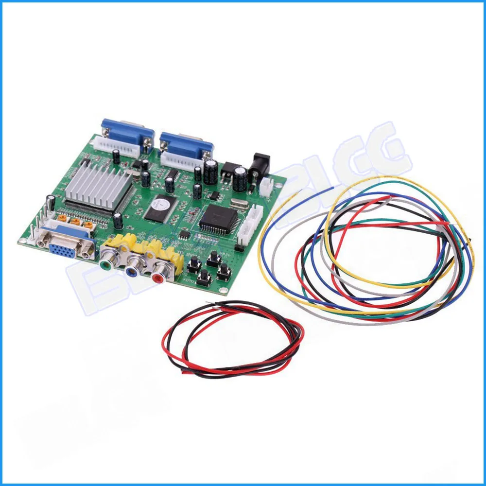 CGA to VGA Converter Video Games Board Double VGA Output for CRT LCD ...