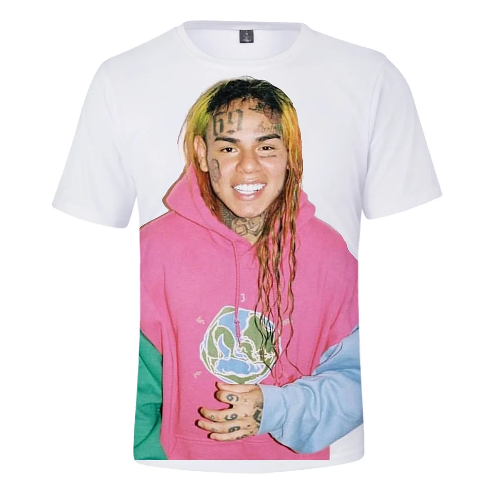 Hip Hop Rapper 69 6ix9ine Tekashi69 3D Printed T-Shirt Women Men Summer ...
