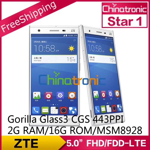 Original Zte Star1 Xingxing 1 Msm8928 Quad Core 1.6g Wcdma/fdd-lte 5.0 ...