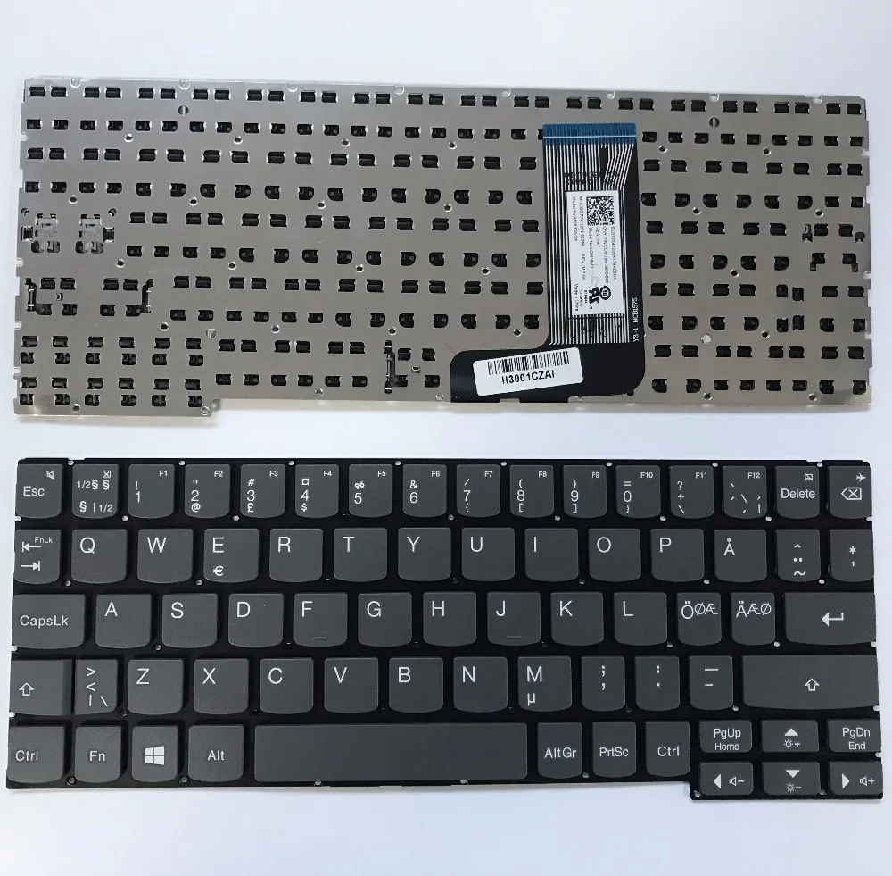 New Genuine Danish Swedish Norwegian Finnish Nordic keyboard for Lenovo ...