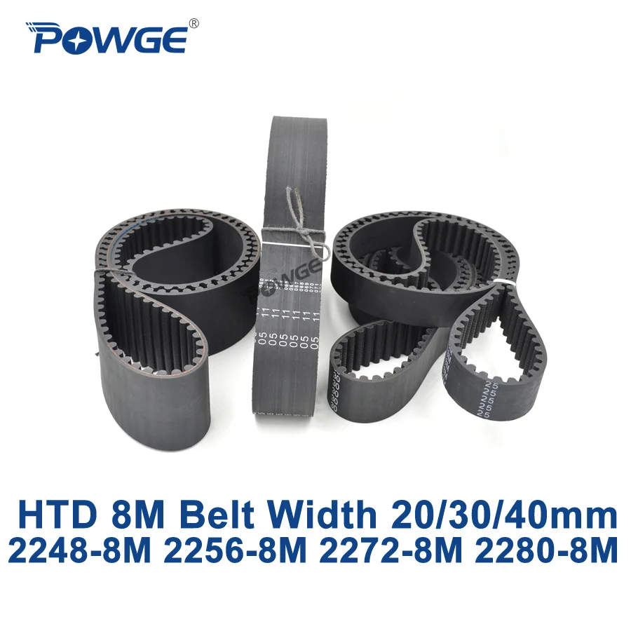 Powge Htd 8m Synchronous Timing Belt C=2248/2256/2272/2280 Width 20/30 ...