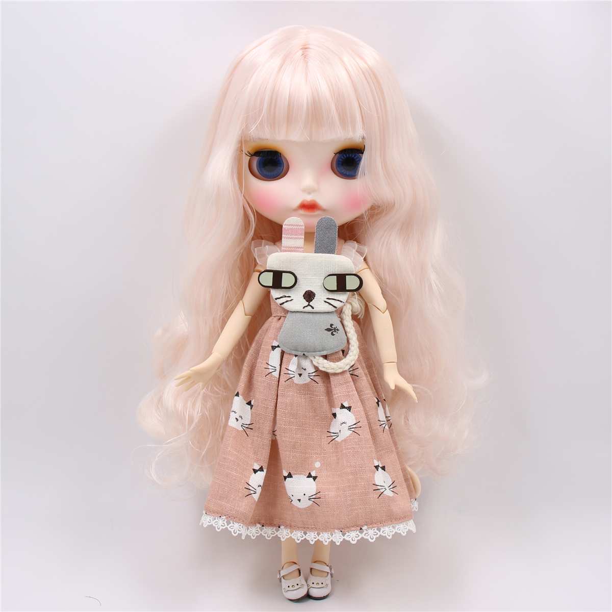 Betty – Premium Custom Neo Blythe Doll with Pink Hair, White Skin ...